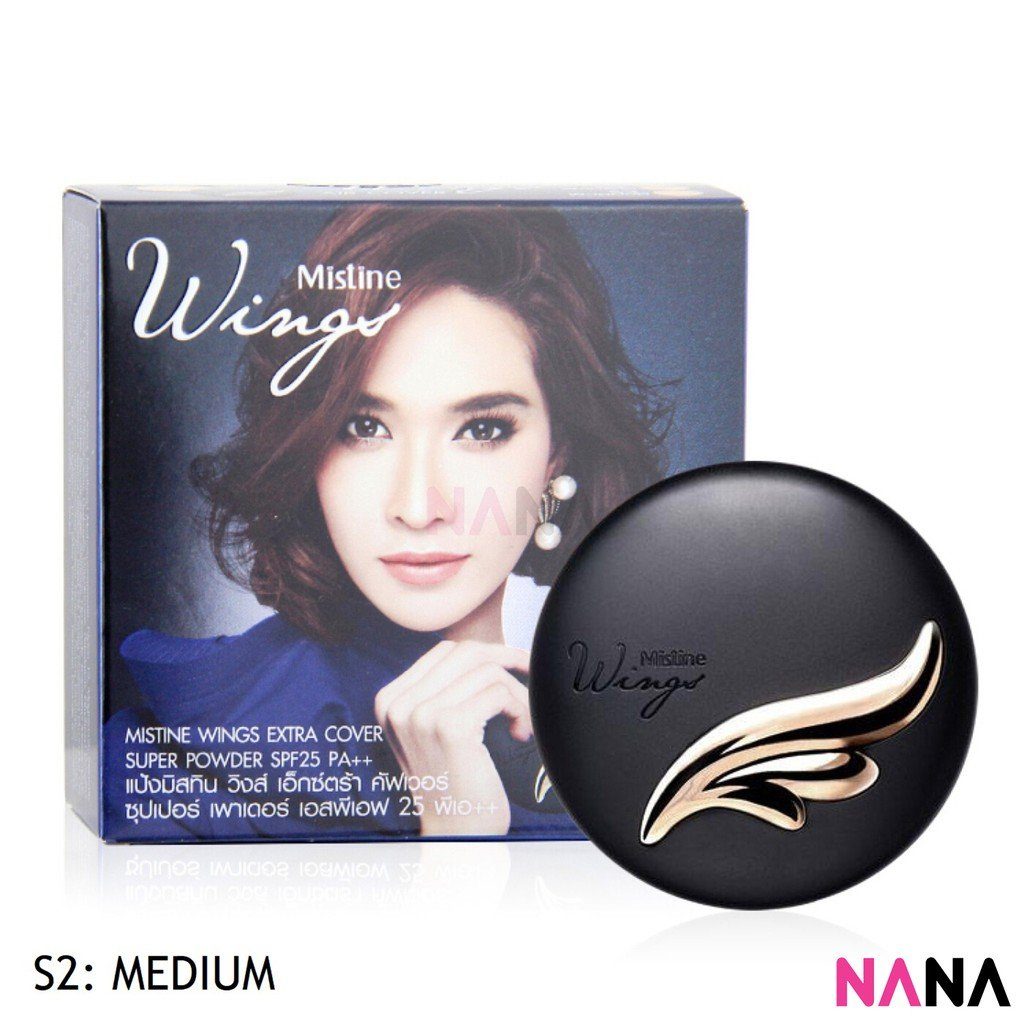 Mistine Wings Extra Cover Super Powder SPF25 PA++ - S2 – NANA MALL