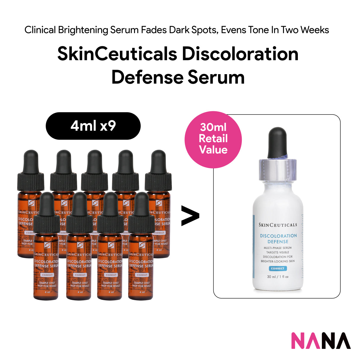 Skin Ceuticals Discoloration Defense Serum Sample Pack (4m | NANA MALL