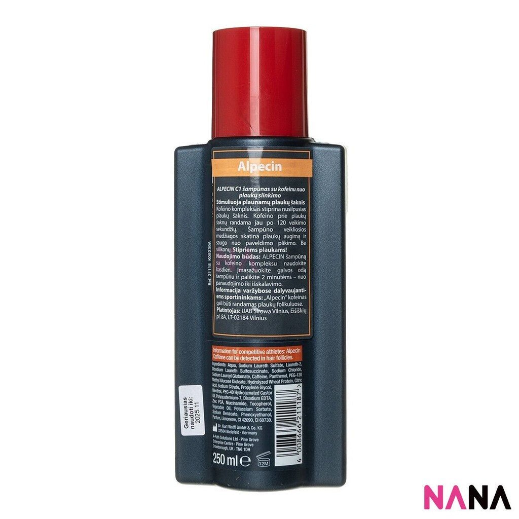 Alpecin C1咖啡因洗髮露 250ml – NANA MALL