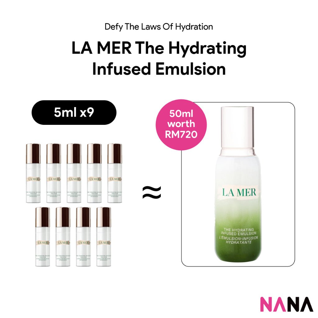LA MER La Muestra de Emulsión Hidratante Infusionada (5ml x 9/6/3 ...