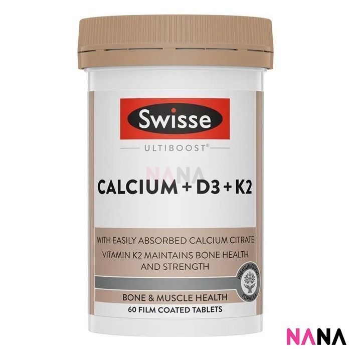Swisse Ultiboost Calcium + D3 + K2 60 Tablets – NANA MALL