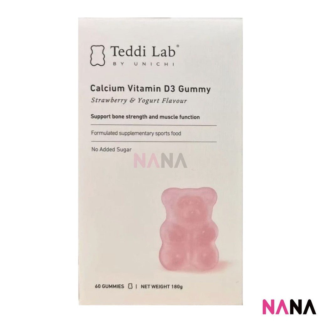 Unichi Teddi Lab Calcium Vitamin D3 Gummy Strawberry Yogurt – NANA MALL