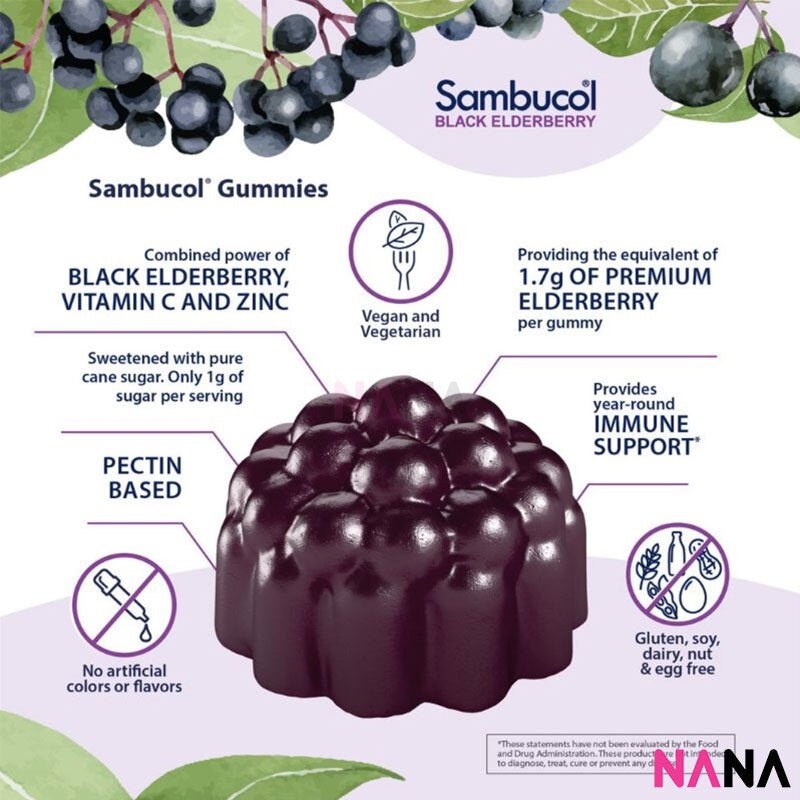 Sambucol Immune Defence Kids Gummies 50 Pastilles – NANA MALL
